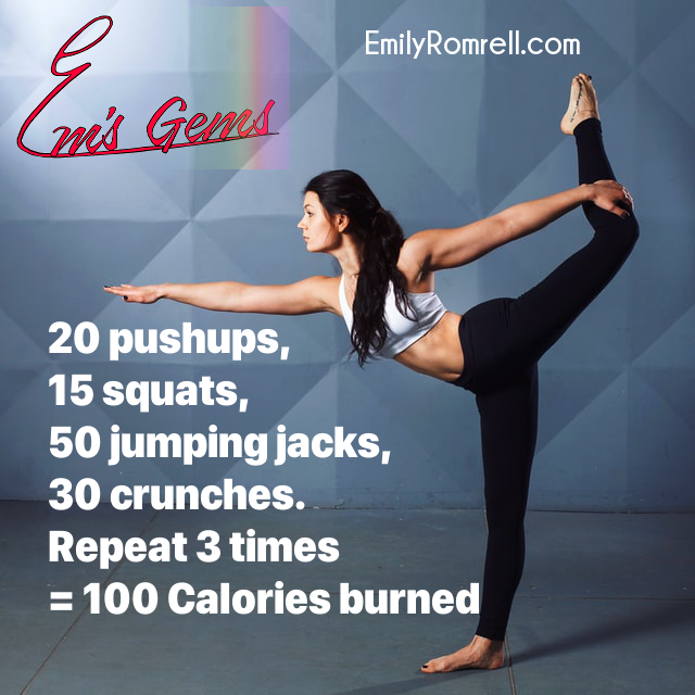100 Calories Burned | Emily Romrell