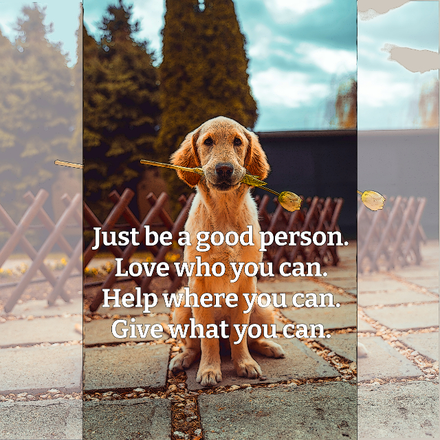 Just Be A Good Person