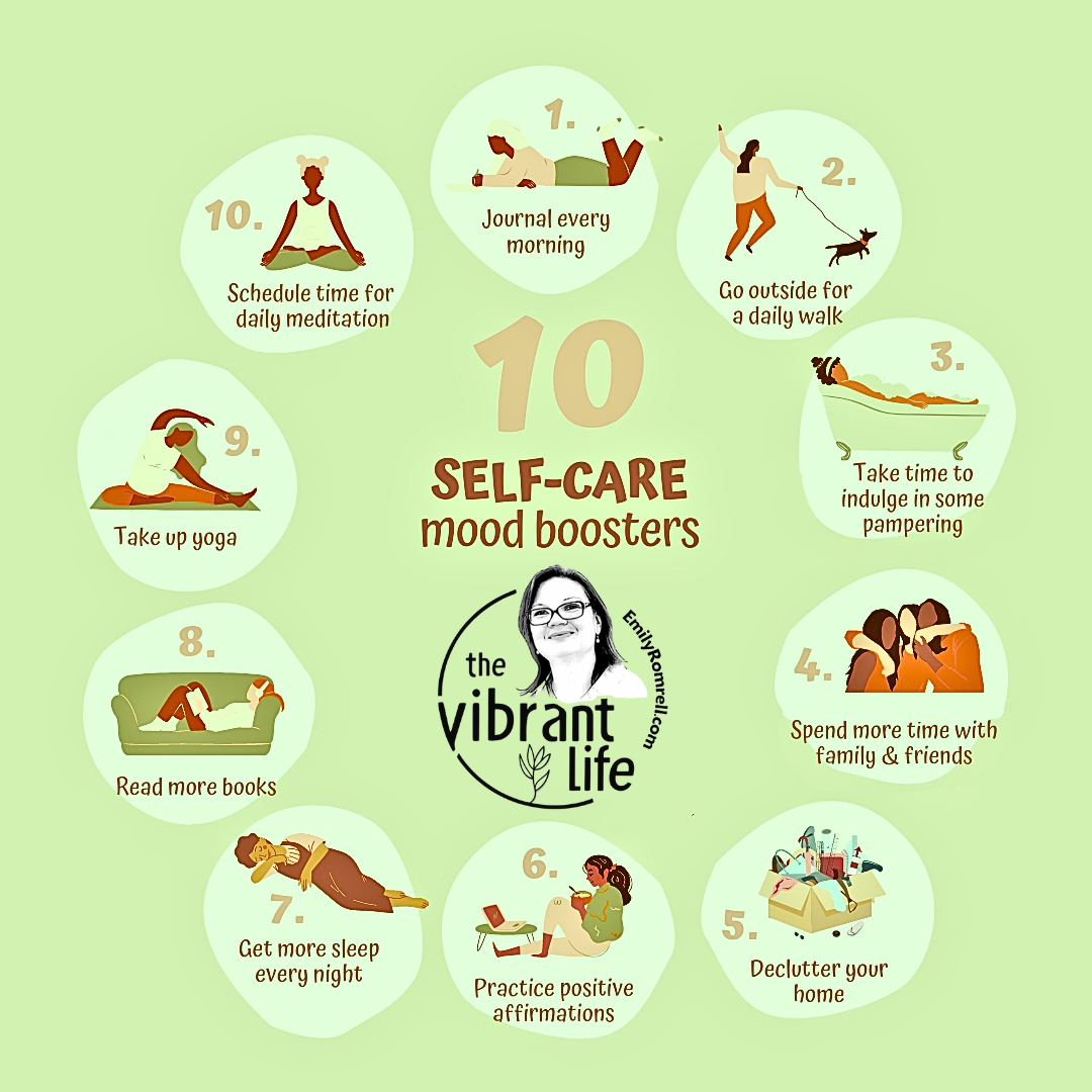 10 Self-Care Mood Boosters | Emily Romrell